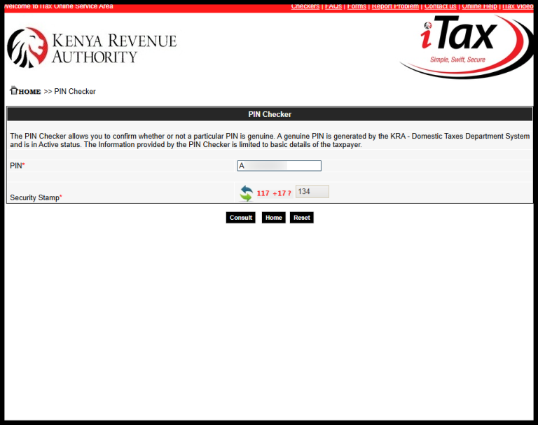 How To Check KRA PIN using KRA PIN Checker